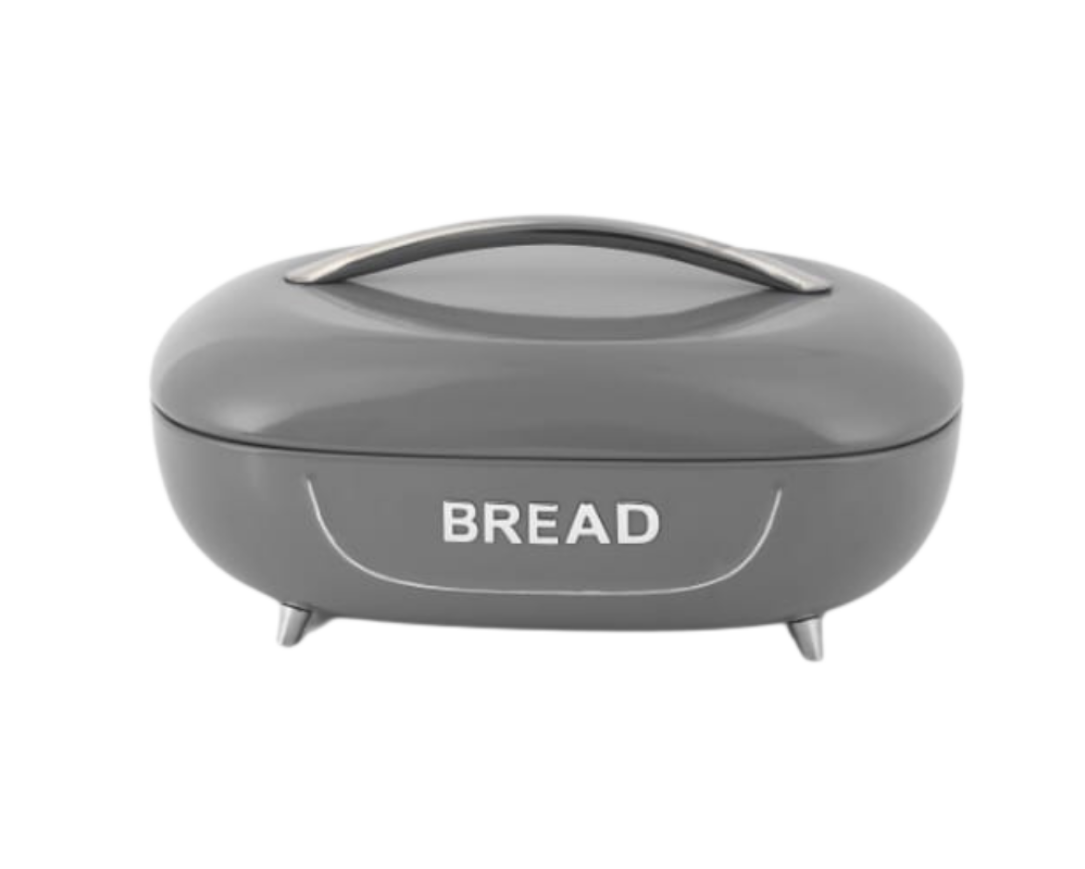 Verge Bread Box With 3 Pieces Canisters – Grey – Adams