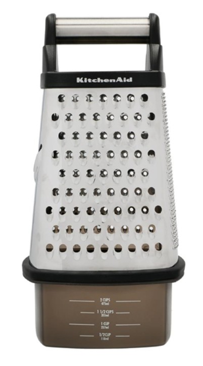 Kitchenaid Box Grater Black With Container – Adams